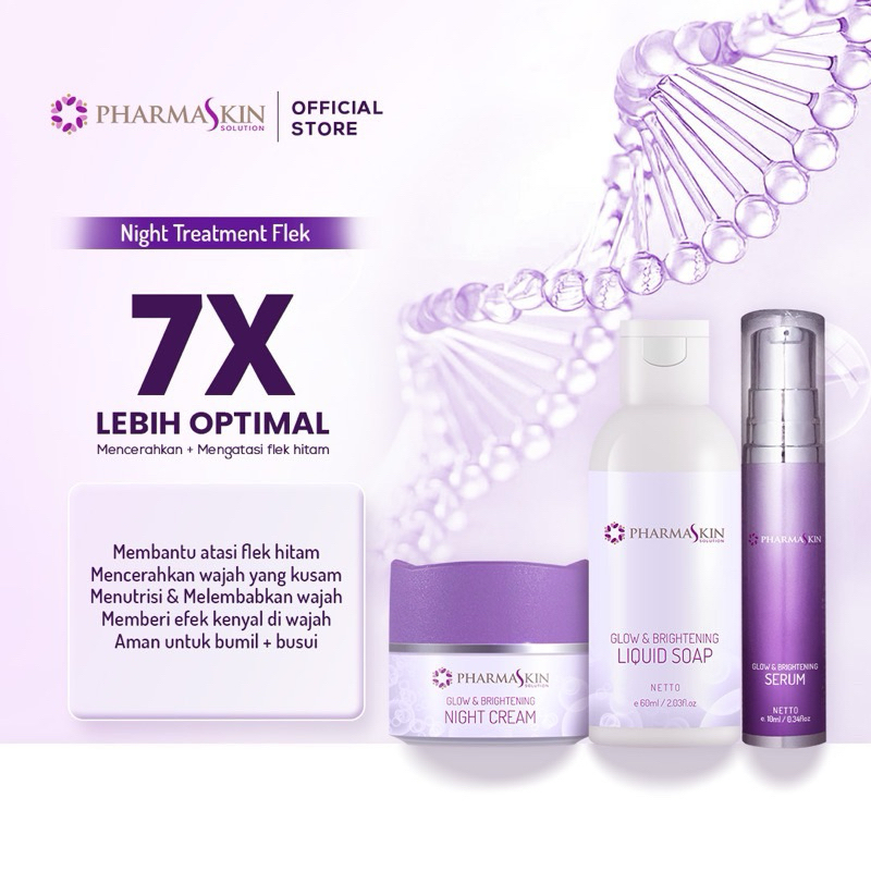 Jual PHARMASKIN SOLUTION Paket Night Treatment Flek | Formulasi Khusus Flek, Whitening Dan Anti ...