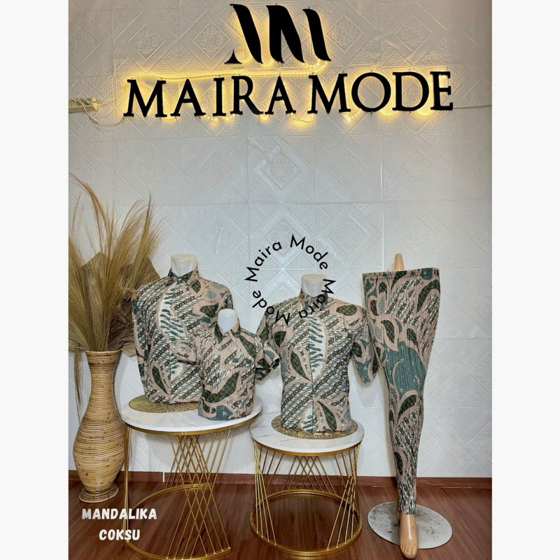 Jual (MANDALIKA & LV) - BATIK COUPLE KELUARGA - BAJU BATIK COUPLE ...