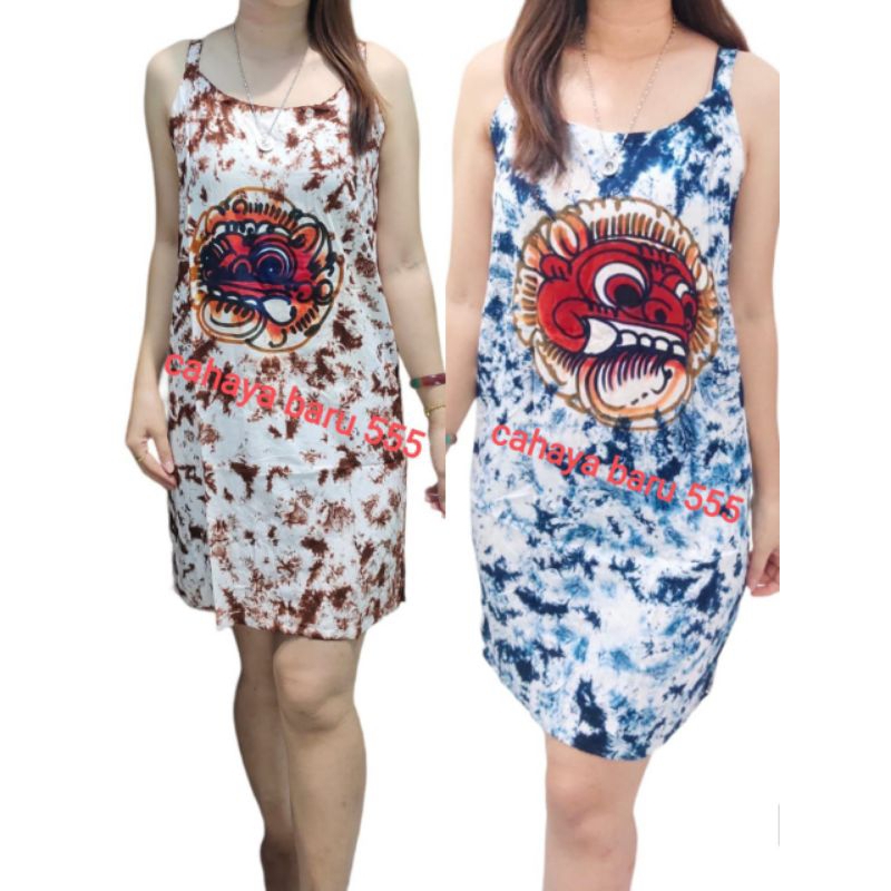 Jual dres bali tank top/tali barong lukis size M, L, XL, XXL bahan ...