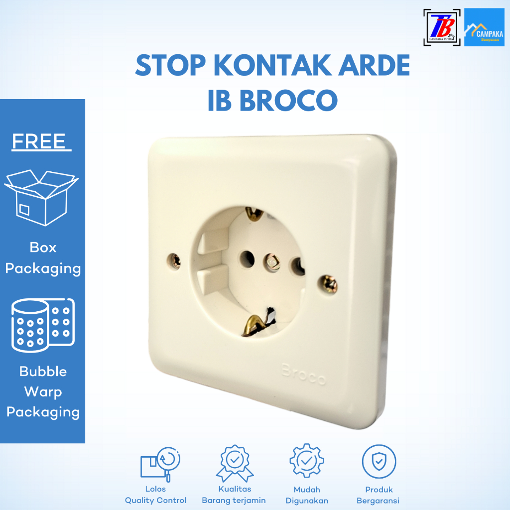 Jual Stop Kontak Arde IB Broco 5511U | Shopee Indonesia
