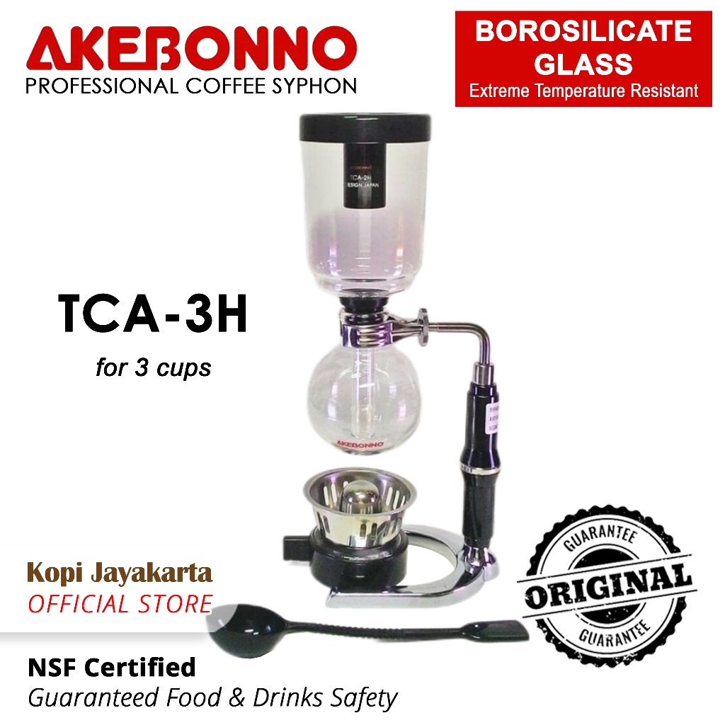 Jual Akebonno Syphon Coffee Maker TCA-3H 360 ml for 3 Cups | Shopee Indonesia