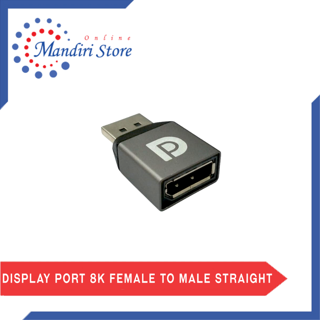 Jual DisplayPort Connector Adapter Extender Male To Female Straight 8K ...