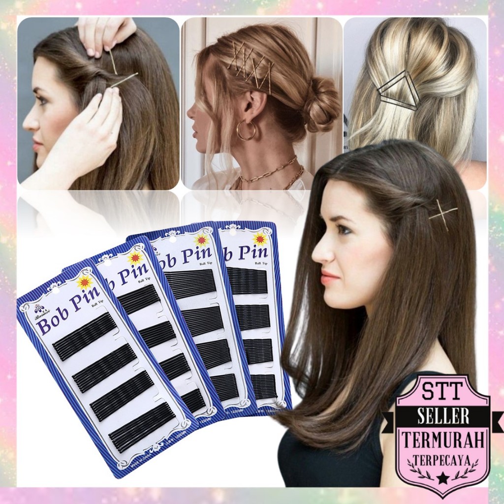 Jual STT Jepit Lidi Rambut Hair Pin Klip Penata Rambut Bob Pin Jepitan ...