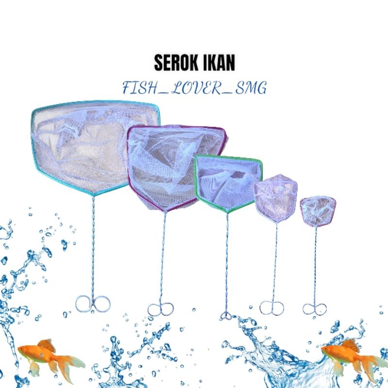 Jual Serok ikan 8,10,15,20,25,30cm/serok kulir/serok ikan/ jaring ikan ...