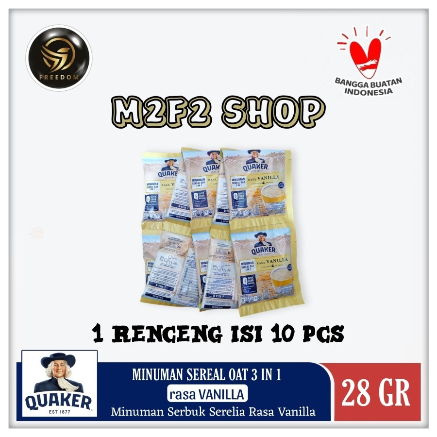 Jual Quaker Instant 3in1 Vanilla | Minuman Serbuk Sereal Oat Rasa ...