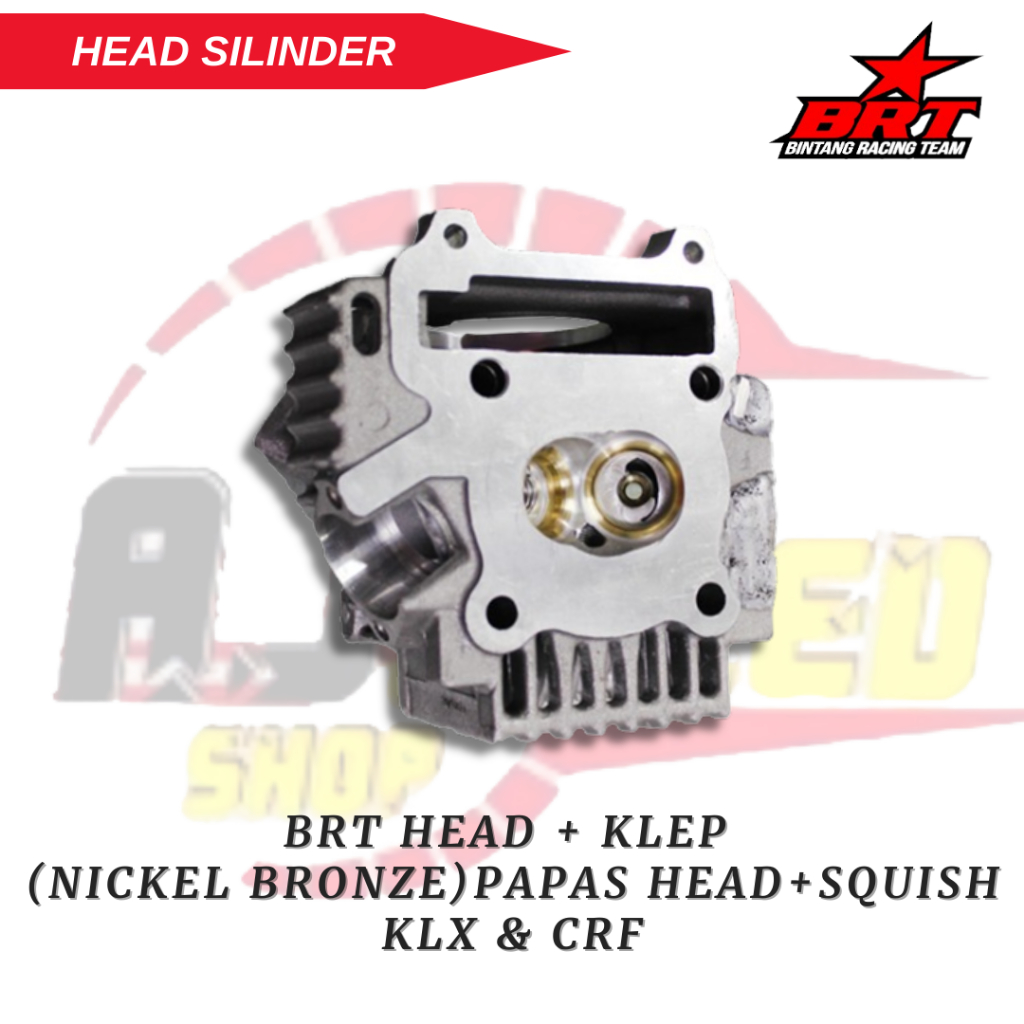 Jual BRT Head Silinder Kop Klep CRF KLX Nickel Bronze Papas + Squish Set 34/29 31/25 Porting CNC ...