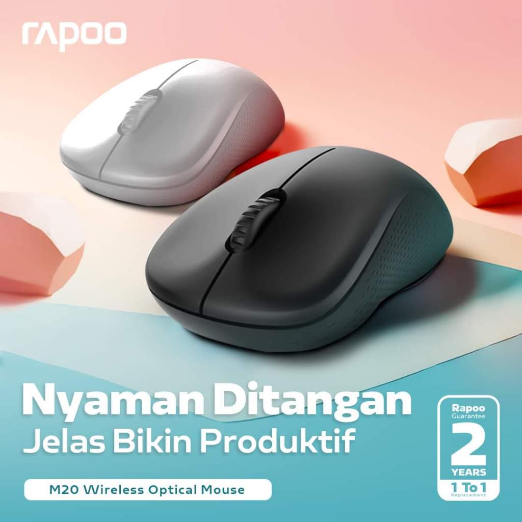 Jual Rapoo M20 Wireless Optical Mouse Black | Shopee Indonesia