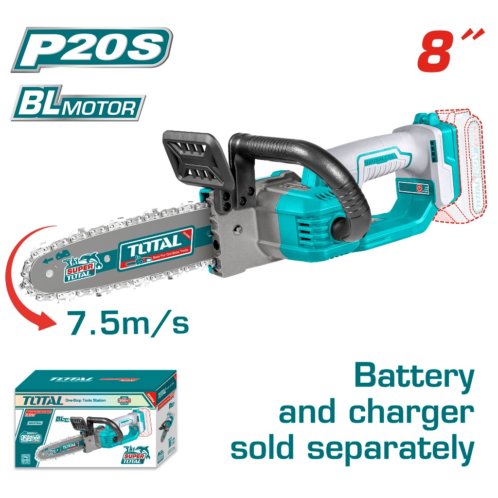 Jual TOTAL mesin chainsaw mini listrik (Tidak disertai baterai)Compact ...