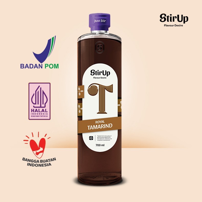 Jual StirUp Royal Tamarind - Gourmet Syrup Rasa Asem Jawa - Glass ...