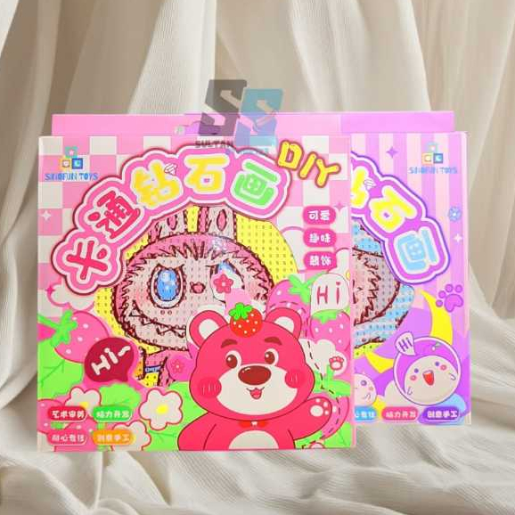 Jual SANRIO STIKER DIAMOND PAINTING LABUBU FRAME BINGKAI UKURAN 18 CM ...