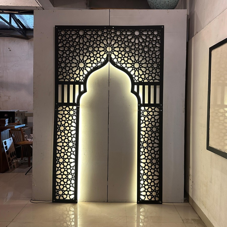 Jual Mihrab Mushola Rumah Islamic + LED MARRAKECH | Shopee Indonesia