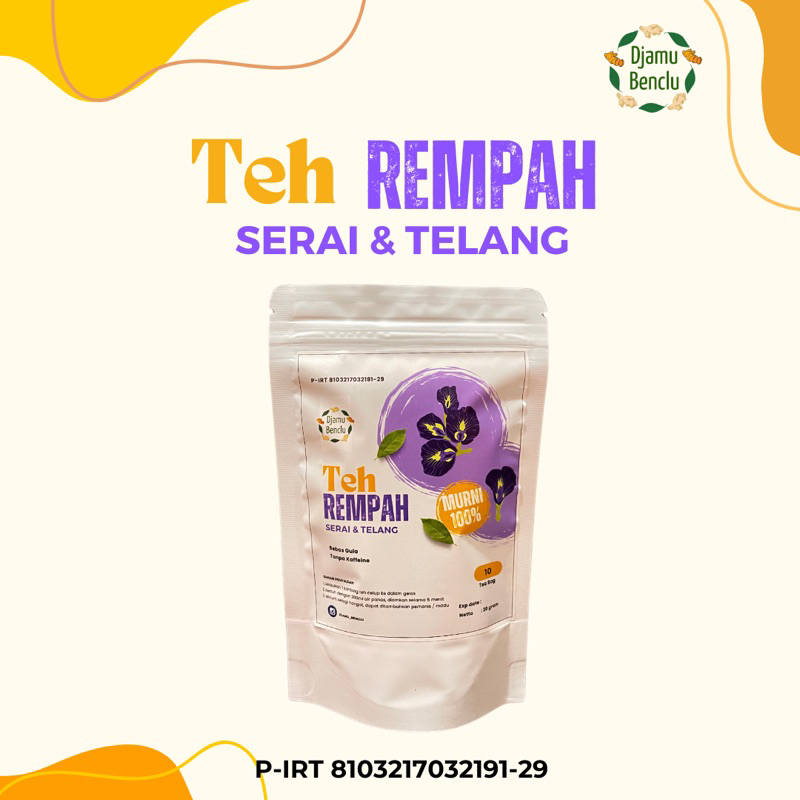 Jual Teh Bunga Telang by Djamu Benclu | Teh rimpang | minuman rimpang ...