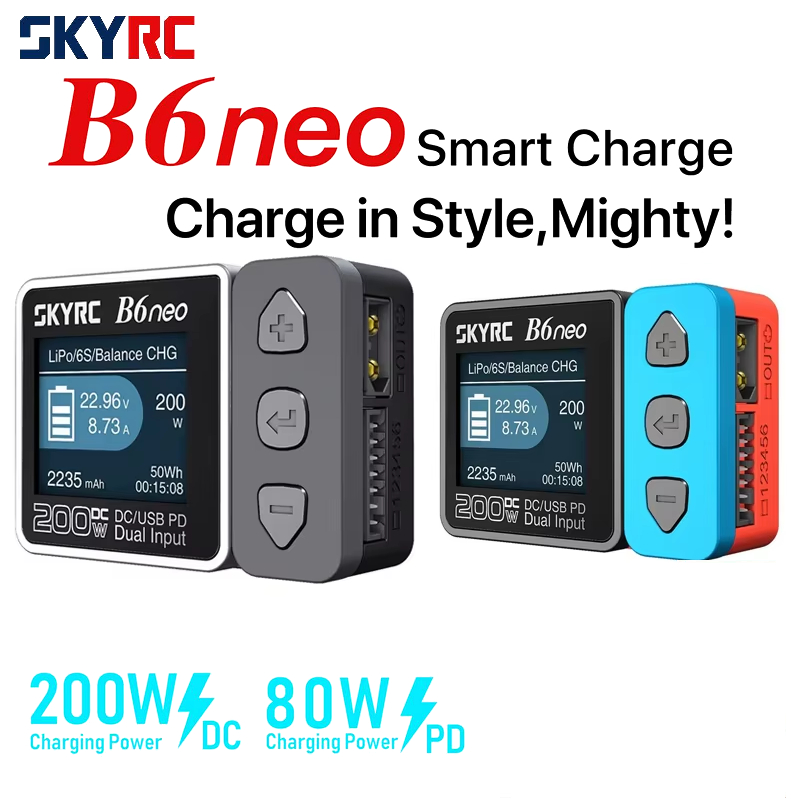 Jual SkyRC B6 Neo DC 200W PD Dual Input Smart Charger Lipo Li-Ion LiHV ...