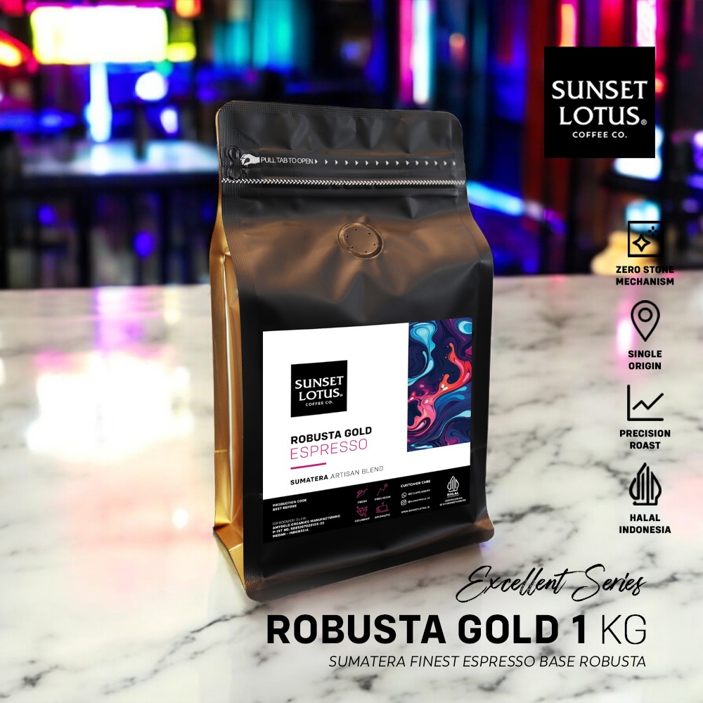 Jual Sunset Lotus Robusta Gold Espresso 1 Kg | Shopee Indonesia