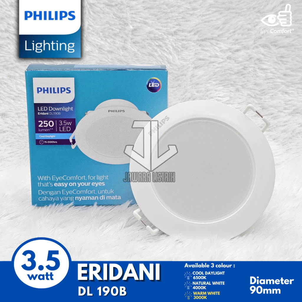 Jual LAMPU DOWNLIGHT LED PHILIPS ERIDANI DL190B 3.5W 3,5W 3 INCH | Shopee Indonesia
