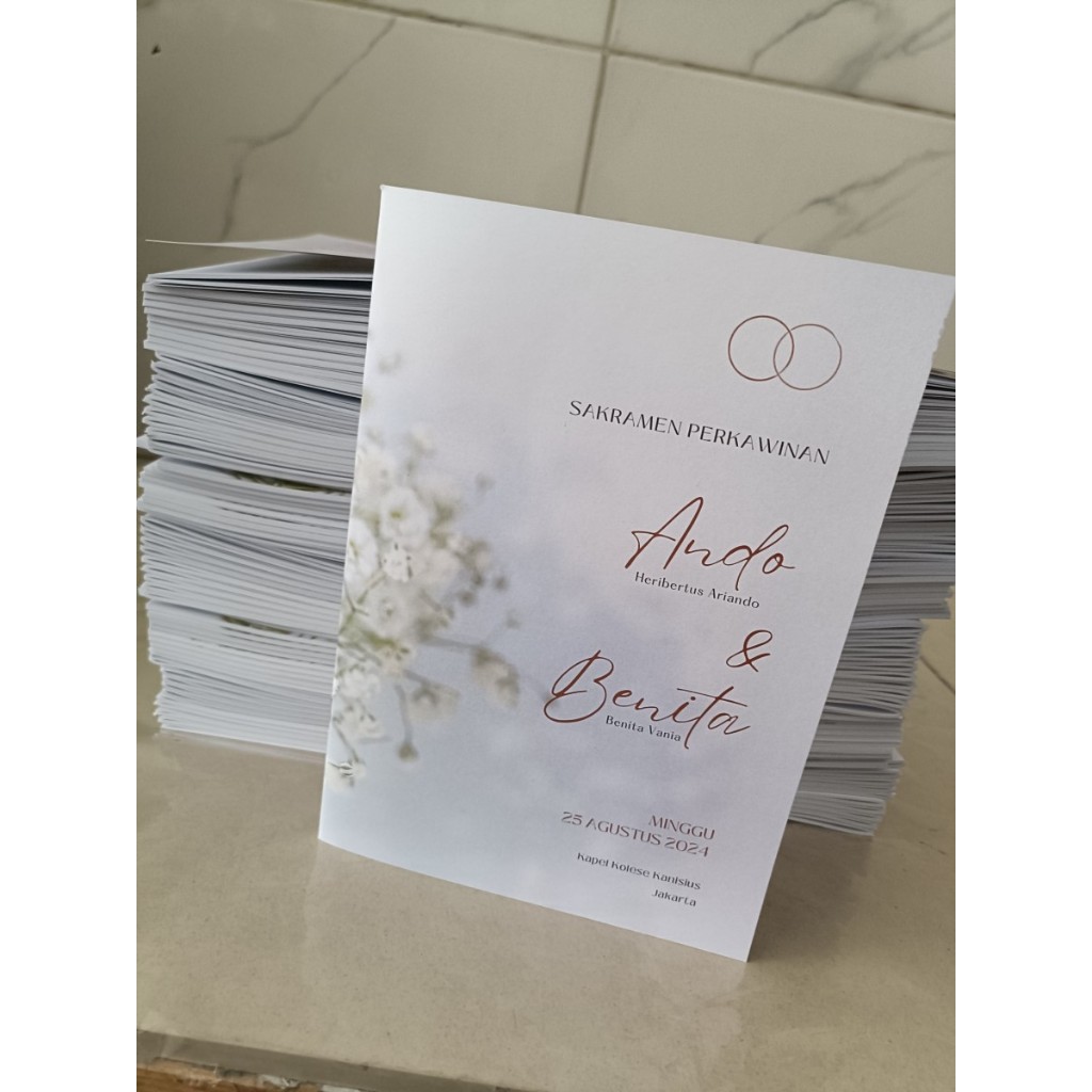 Jual Buku Misa Perkawinan /Buku Misa Pernikahan / Buku Liturgi ...