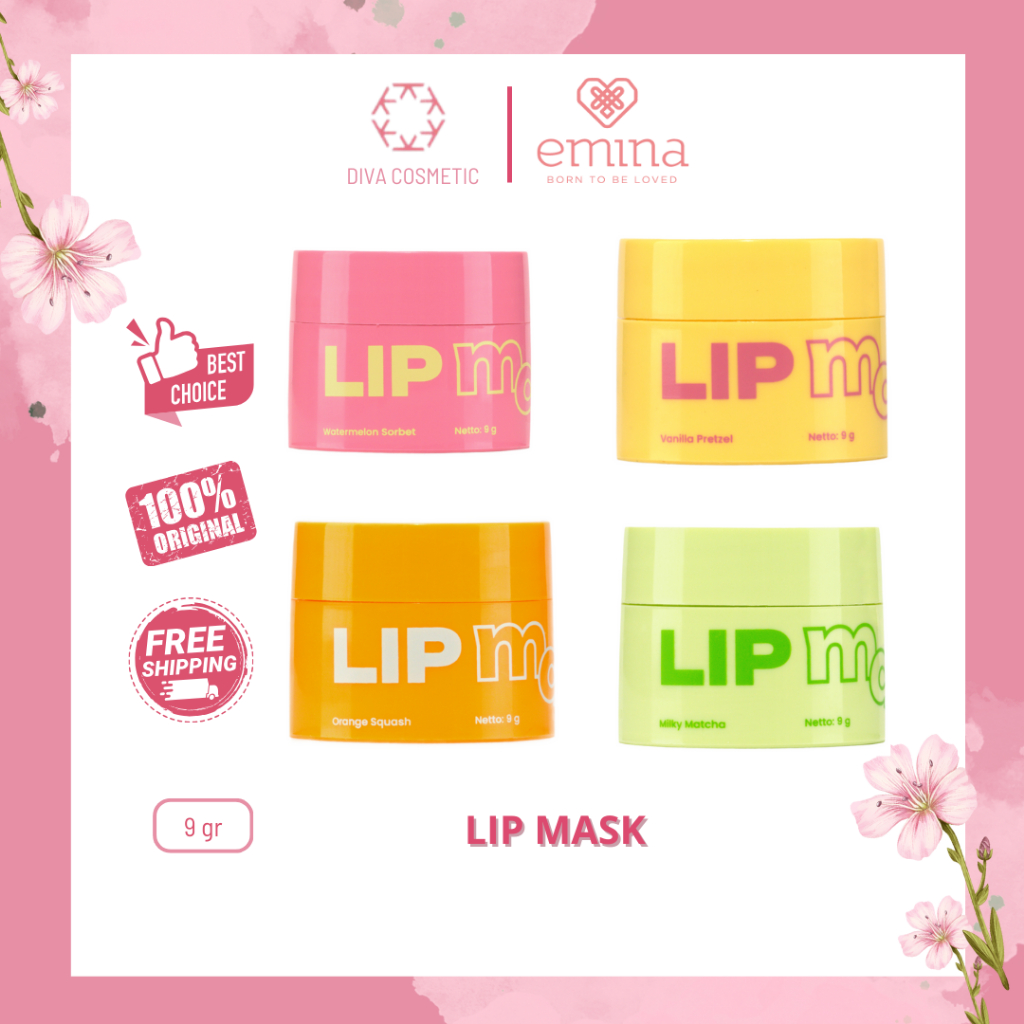 Jual DIVA - Emina Lip Mask 9 g - Masker Perawatan Bibir Lembab, High ...