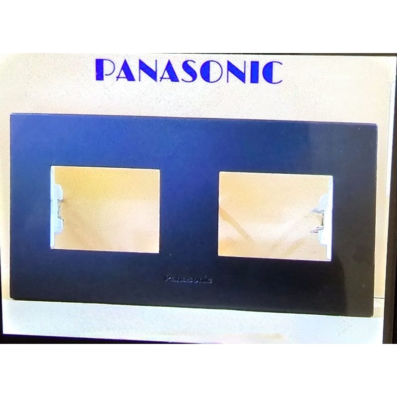 Jual PANASONIC FRAME 2GANG 4DEVICE HITAM MINIMALIS- WESJ78049B | Shopee ...