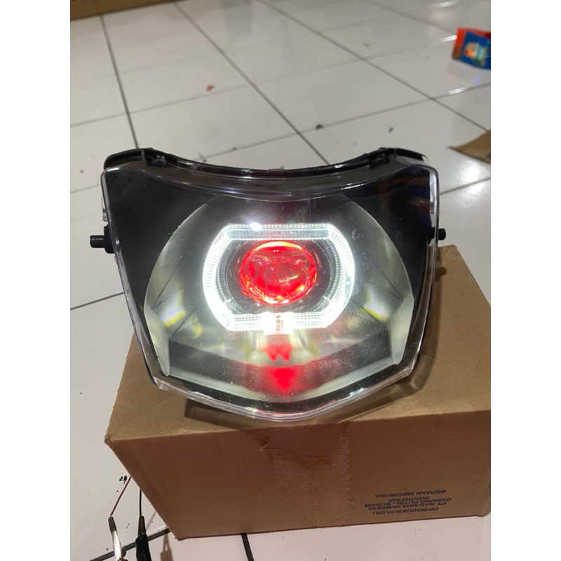 Jual biled supra fit new lampu depan supra fit new set biled 3 inch ...