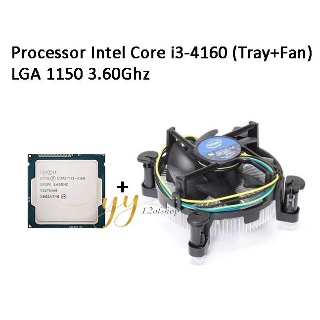 Jual PROCESSOR INTEL I3-4160 3.60GHZ TRAY + FAN (SOCKET LGA1150) | Shopee Indonesia