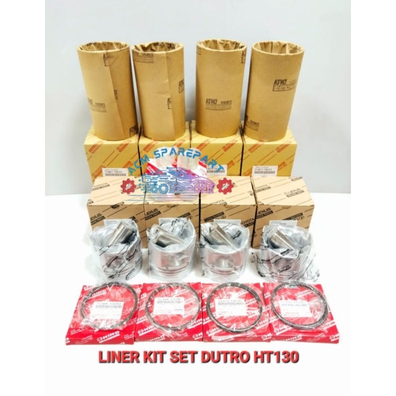 Jual LINER BORING SET PISTON ASSY RING SEHER HINO DURTO HT125-HT130 0RI GARANSI 2BULAN | Shopee ...