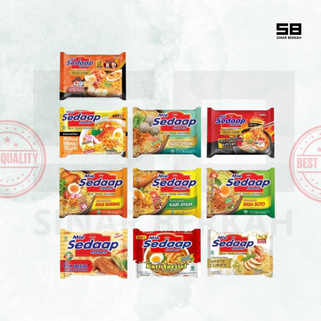 Jual MIE SEDAAP ALL VARIAN HARGA TERTERA SATUAN | Shopee Indonesia