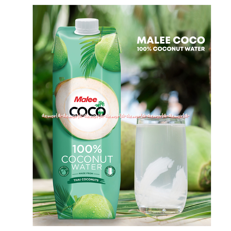 Jual Malee Coco 1L 100% Coconut Water Thailand Coconuts Air Kelapa Siap Minum 1Liter Male ...