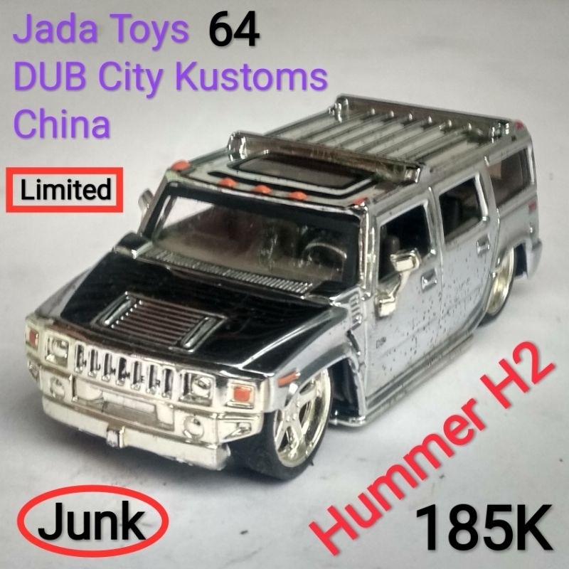 Jual Diecast Jada Toys DUB City Kustoms Hummer H2 warna Chrome Silver ...