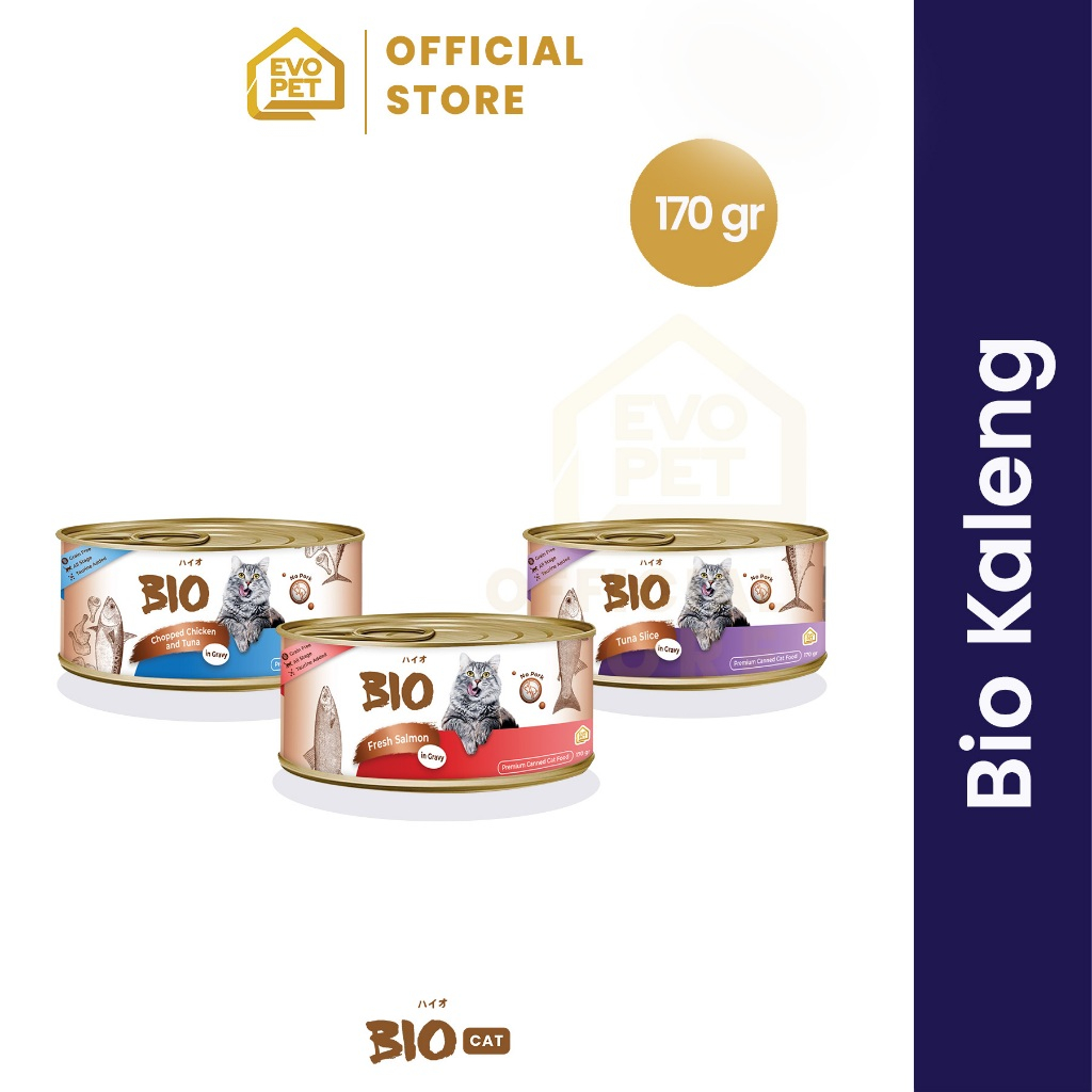 Jual BIO Cat Makanan Kucing Basah Kaleng 170gr | Shopee Indonesia