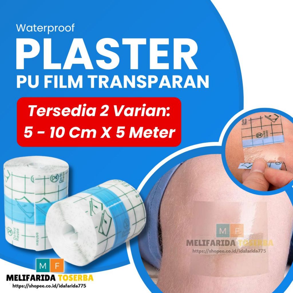 Jual Plaster Penutup Luka Anti Air PU Film Transparan Pasca Operasi ...