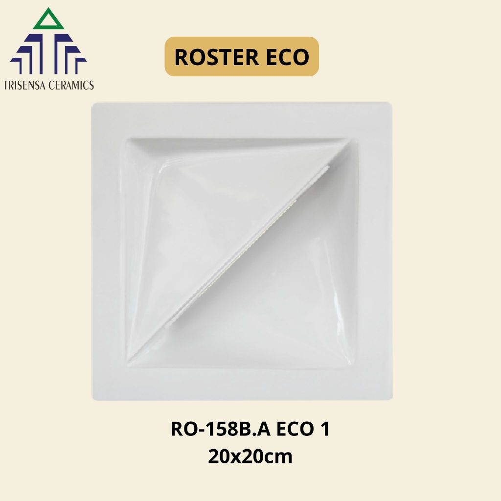 Jual TRISENSA CERAMICS - ROSTER LUBANG ANGIN ECO 20X20CM RO-158B ...