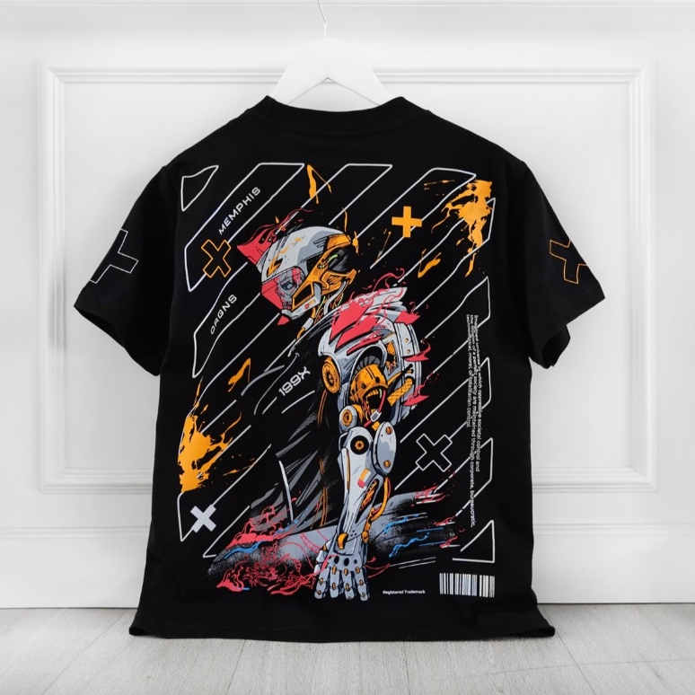 Jual TSHIRT - CYBORG (BLACK) | Shopee Indonesia