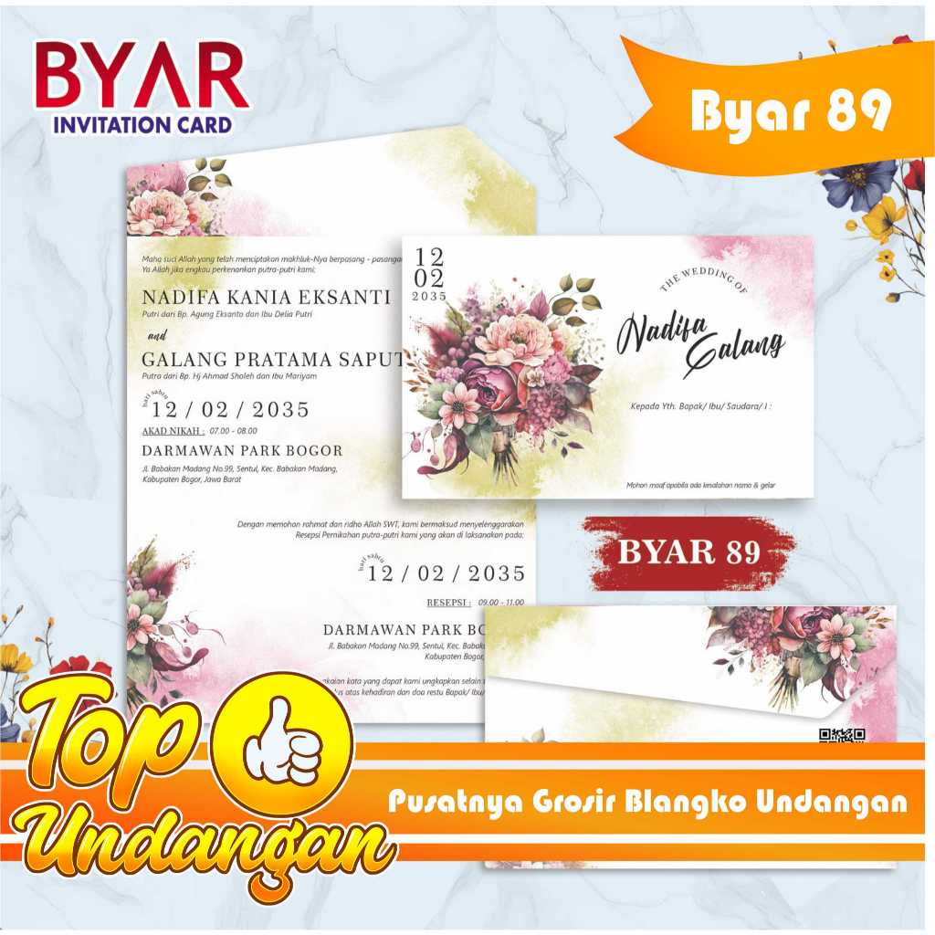 Jual Blangko Undangan Byar 89 Langsung dari produsen Terbaru | Shopee ...