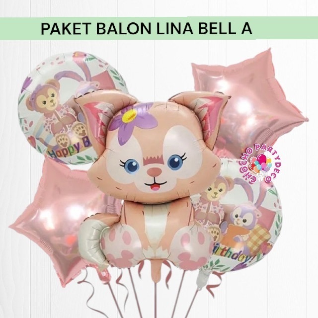 Jual Paket Balon LINA BELL / Dekorasi Ulang Tahun Balon Lina Bell ...