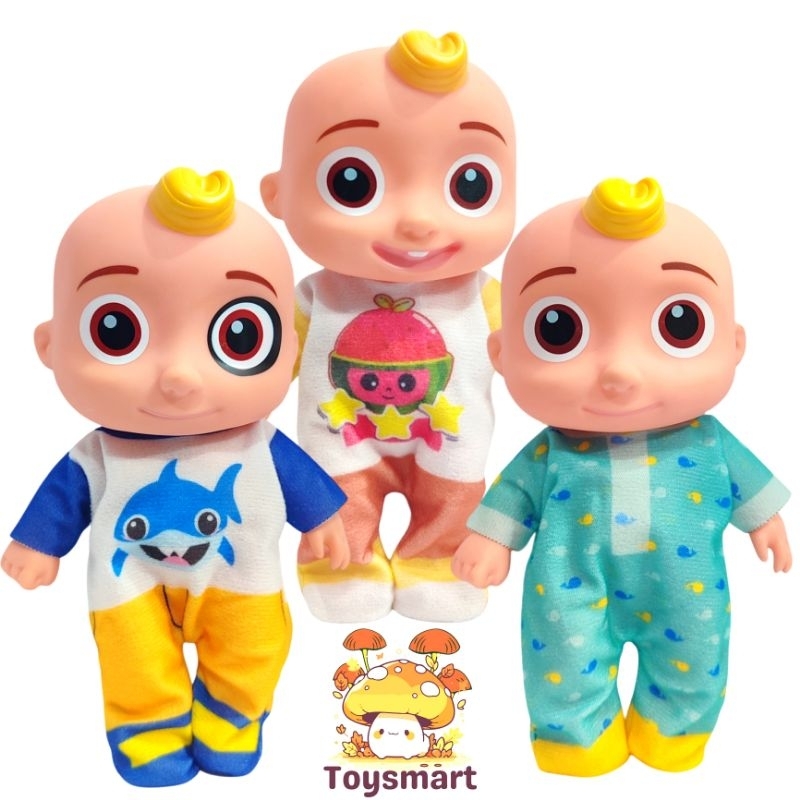 Jual mainan boneka cocomelon jj musical bedtime little push boneka baby ...