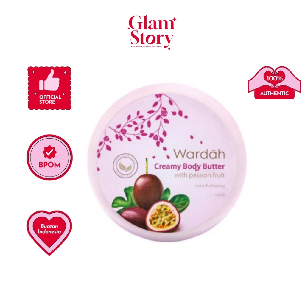 Jual WARDAH Creamy Body Butter with Passion Fruit 50ml | Shopee Indonesia