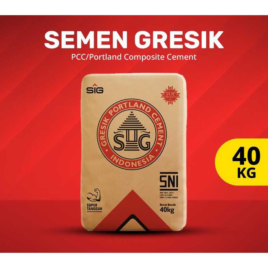 Jual SEMEN GRESIK SUPER TANGGUH 40KG (10 SAK) | Shopee Indonesia