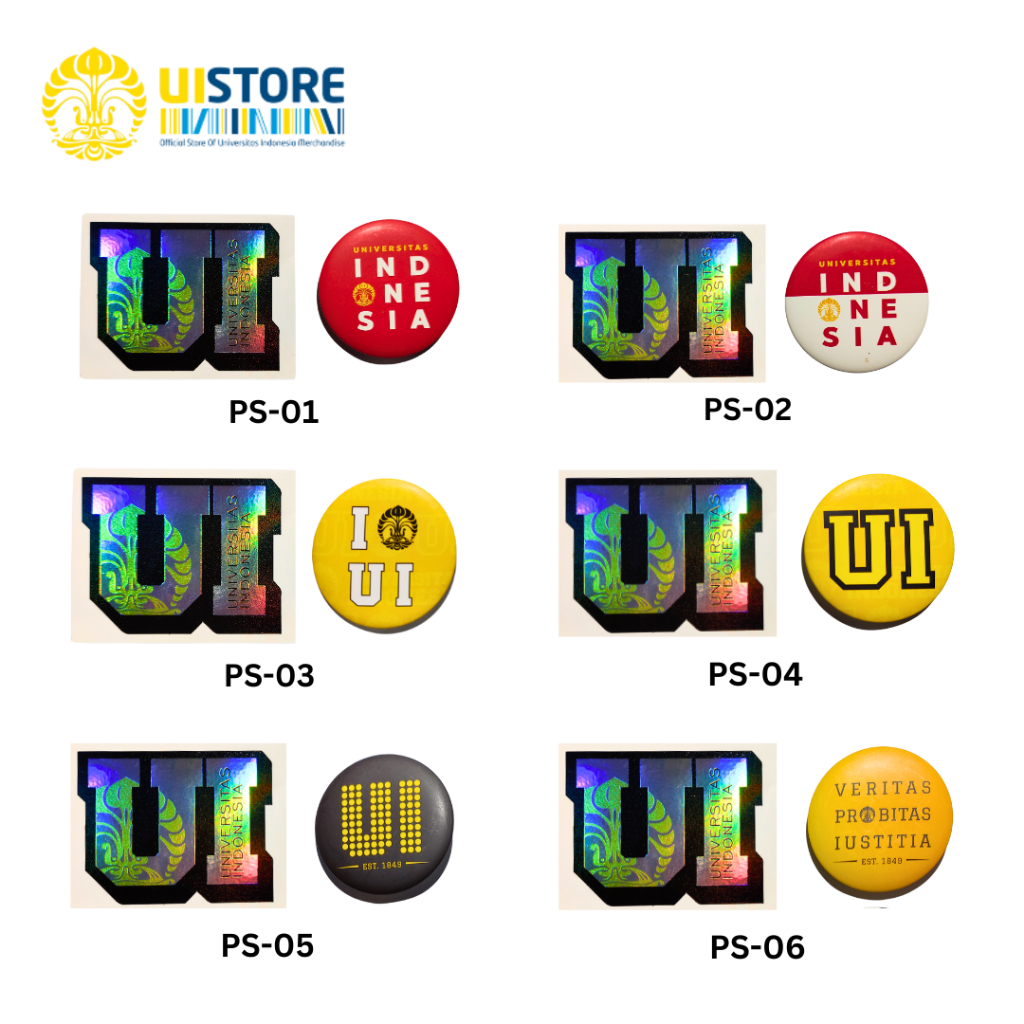 Jual UI STORE | Pin + Sticker UI | Official Merchandise Of Universitas ...