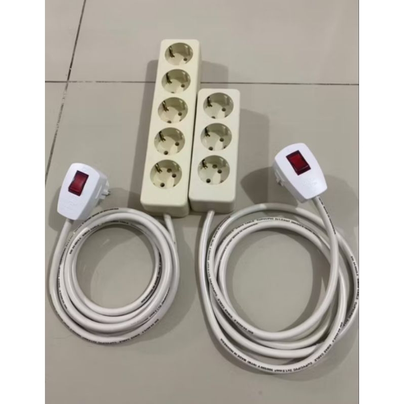 Jual stop kontak Uticon paket hemat siap pakai 1,2,3,4,5,6lubang pjg kabel 1,2,3,4,5,6,7,8,9 ...