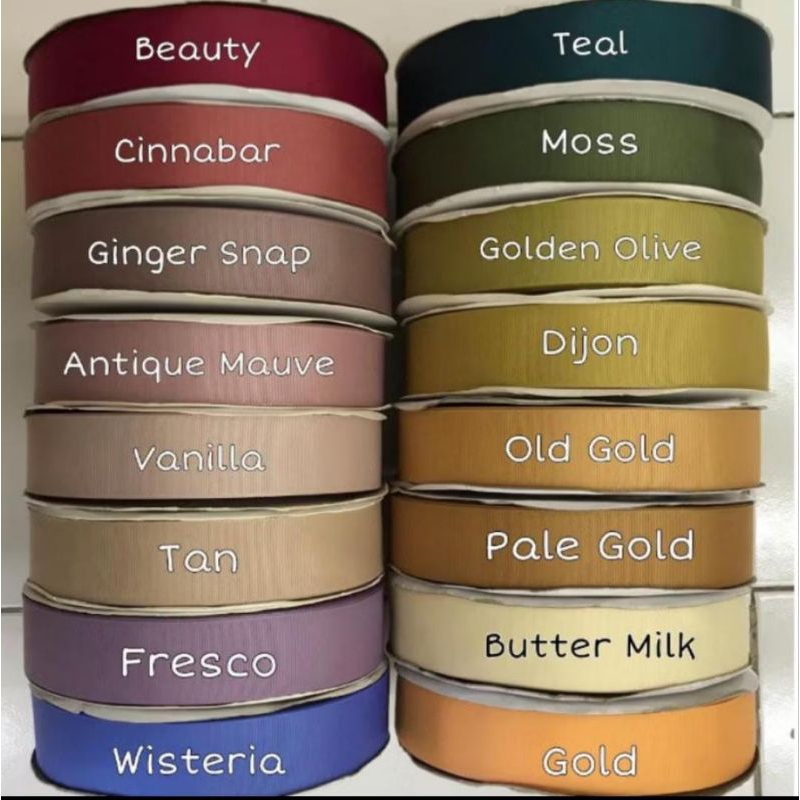 Jual 1 YARD - PITA GROSGRAIN IMPORT PREMIUM / GGS IMPORT / PITA SATIN ...