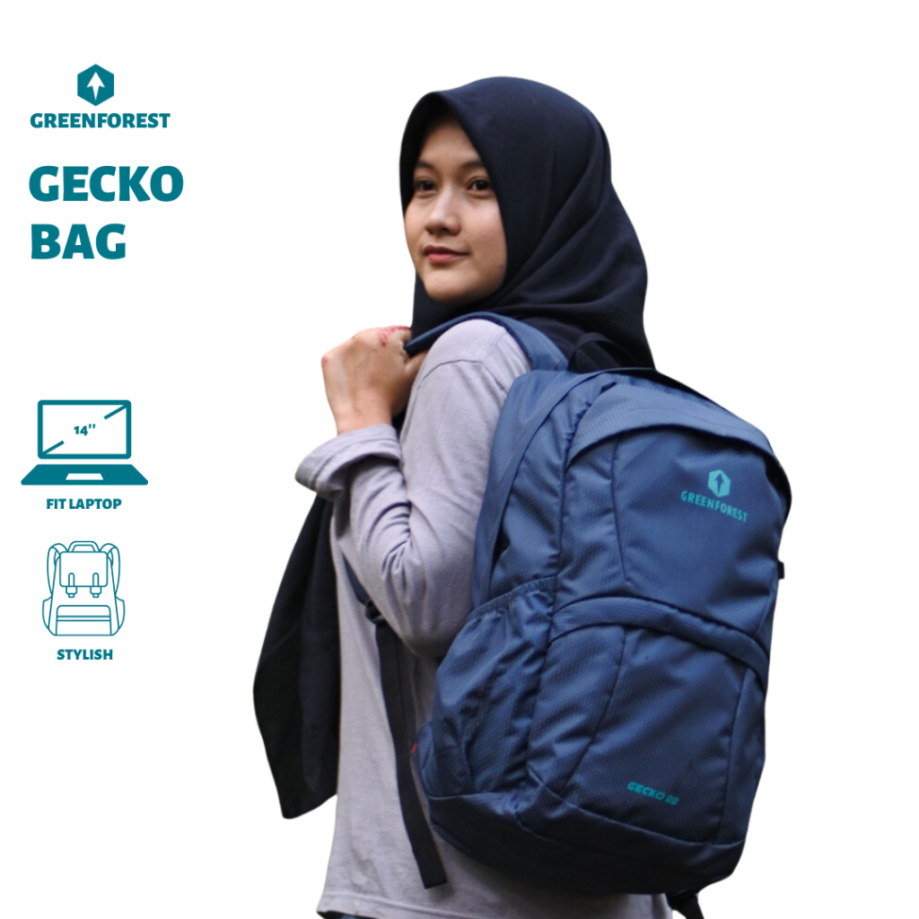 Jual Greenforest Gecko Backpack 22 Liter Slot Laptop | Shopee Indonesia