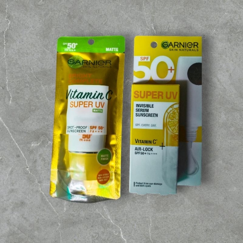 Jual Sunscreen Garnier Super UV dengan SPF50 PA++++ 30ml | Shopee Indonesia