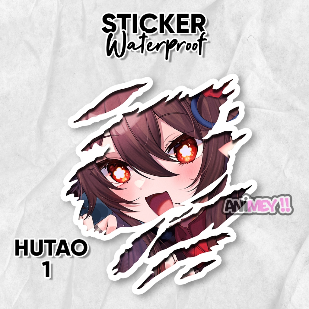 Jual Stiker Scratch Hutao Genshin Impact / Sticker Anime Waterproof ...