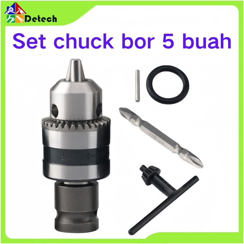 Jual [5 PCS] 1 SET BOR 10MM + 1/2dr AS IMPACT WRENCH ADAPTOR BOR 10MM ...