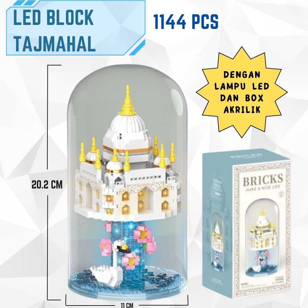 Jual cleAir O2 - Mainan Edukasi Anak Nano Blok 1144pcs Miniatur Taj ...