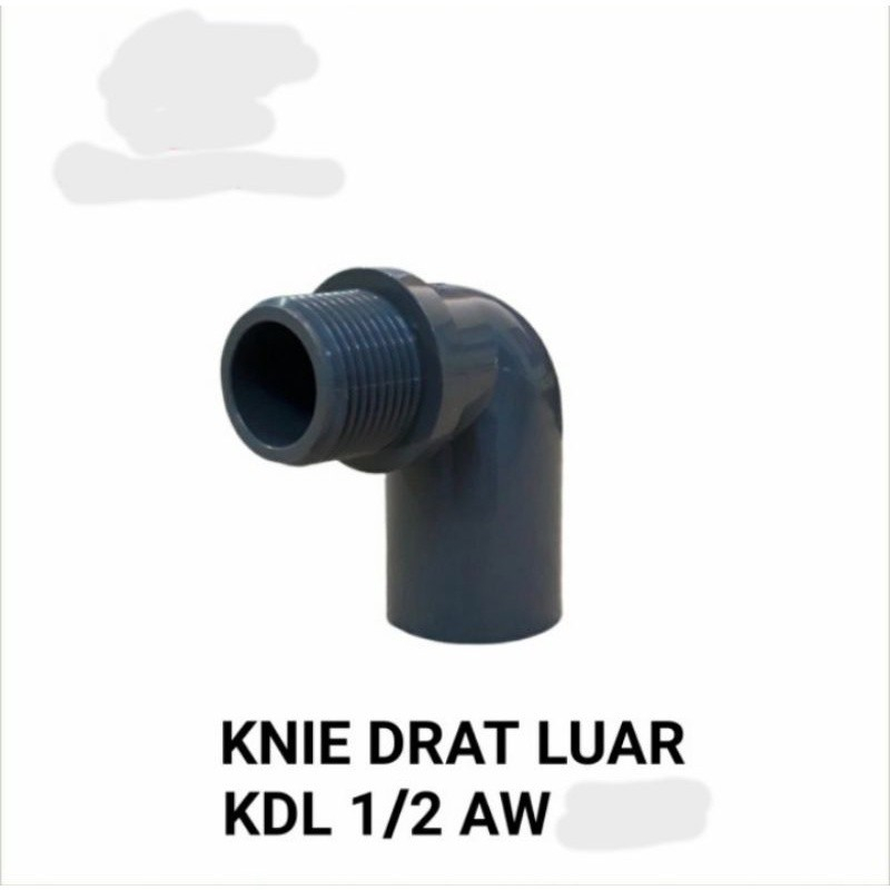 Jual Knee Drat Luar 1/2” inch Aw SCG / Keni Drat Luar 1/2 Pvc / Knie ...