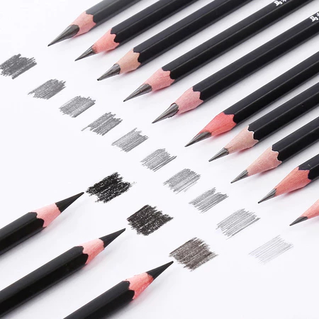 Jual BARRE 12 Pcs Pensil Gambar Sketsa Set Lengkap 2H H F B HB 2B 3B 4B 5B 6B 7B 8B Charcoal ...