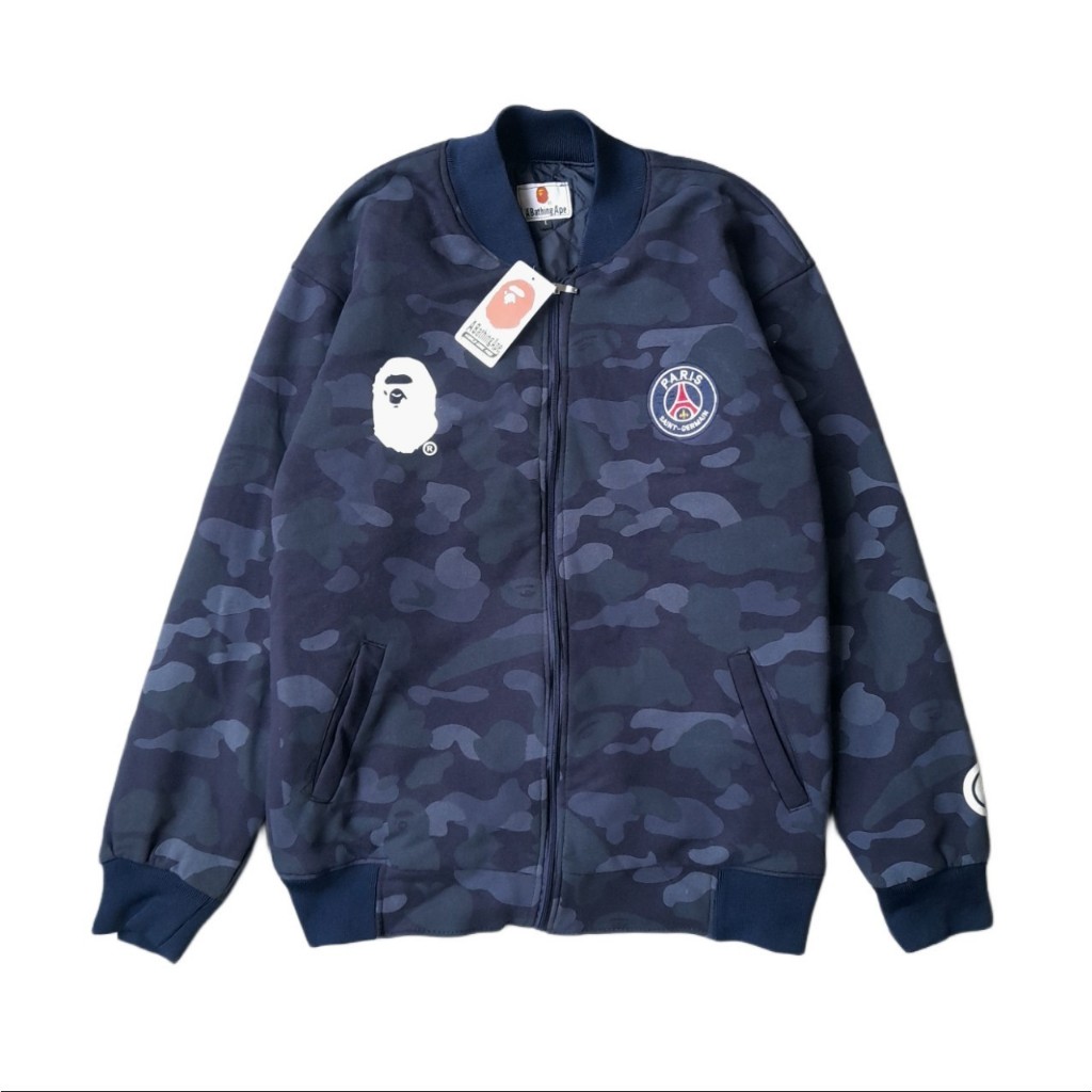Jual VARSITY JAKET BOMBER BAPE A BATHING APE X PSG PARIS SAINT GERMAIN ...