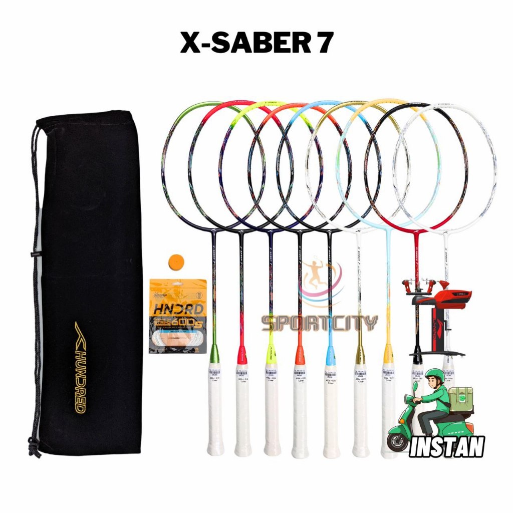 Jual Raket Badminton HUNDRED X-SABER 7 ORIGINAL | Shopee Indonesia