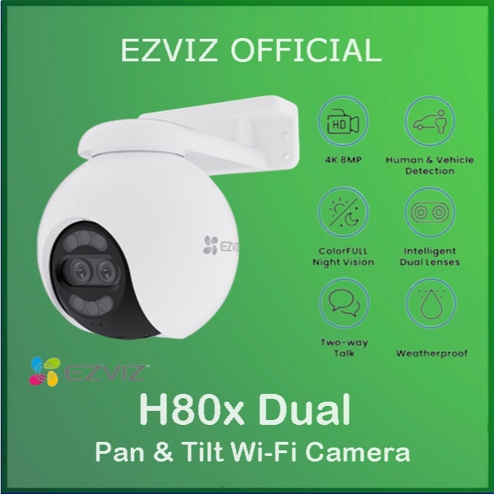 Jual Ezviz H80x 4K Dual Lens 8MP Smart Home CCTV Outdoor Pan & Tilt ...